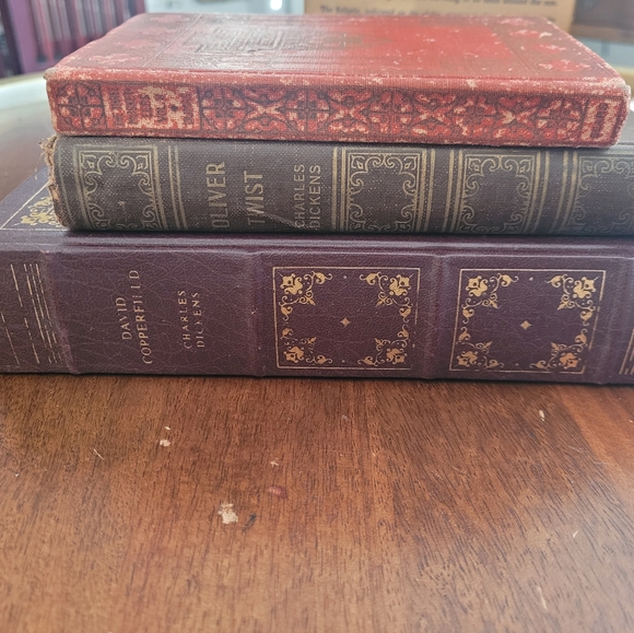 Vintage | Accents | Vintage Classic Book Stack Of Three | Poshmark